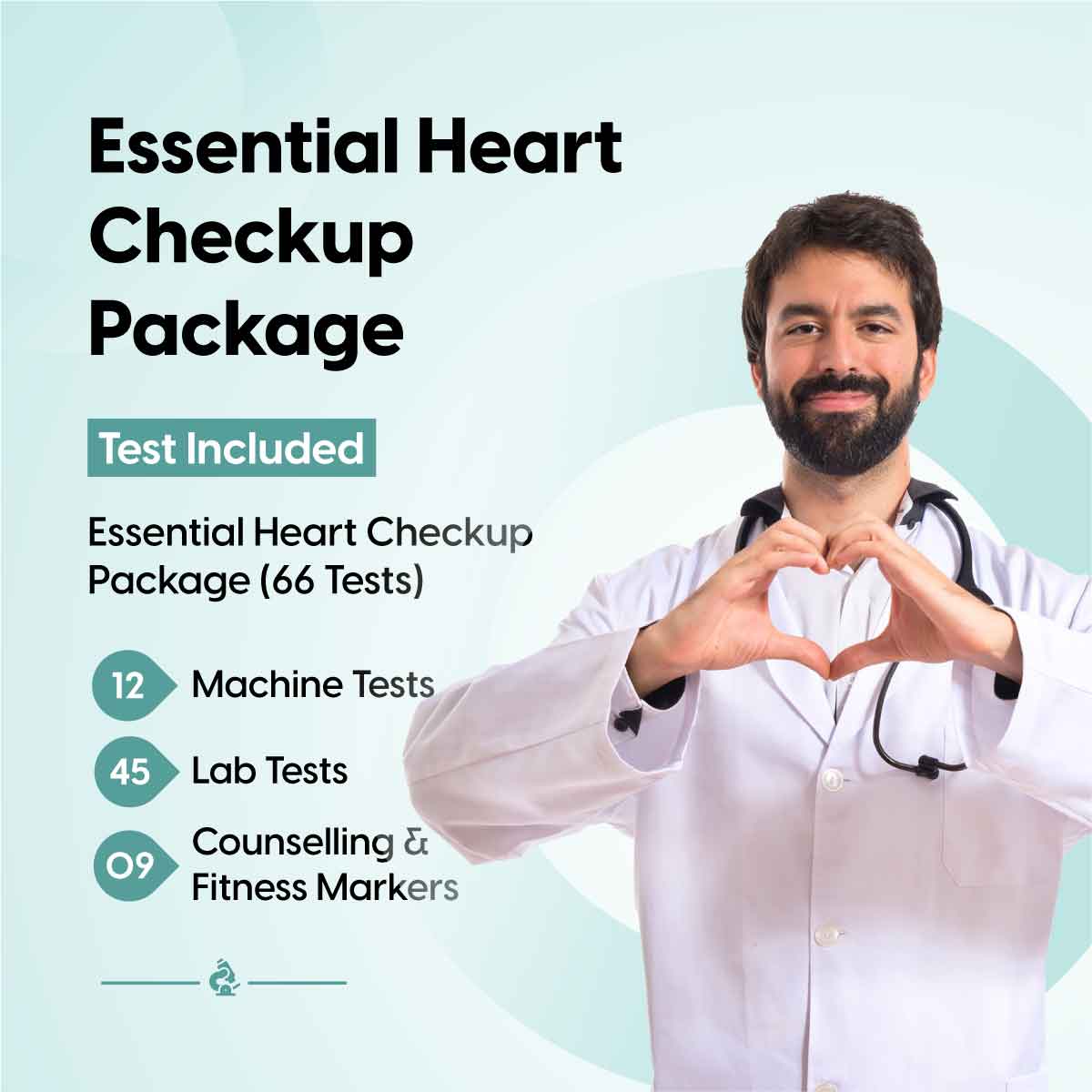 Get Essential Heart Check-up Package: 70 Lab & Machine Test