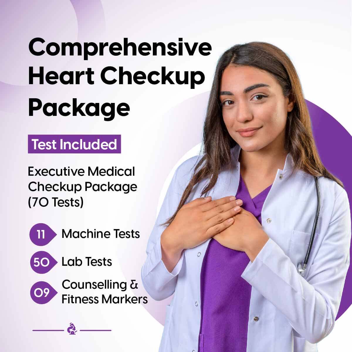 Best Comprehensive heart checkup package including 70 tests